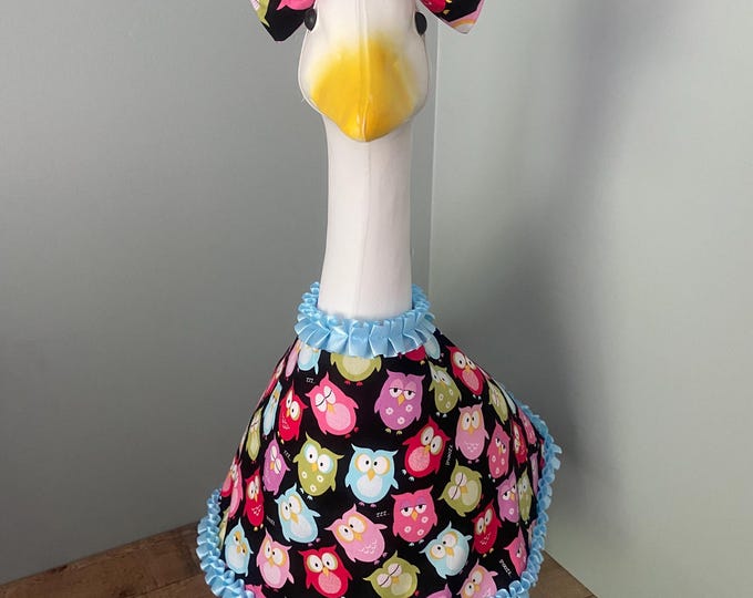 Owl Print Goose Dress, Goose Outfit, Porch Goose - Etsy