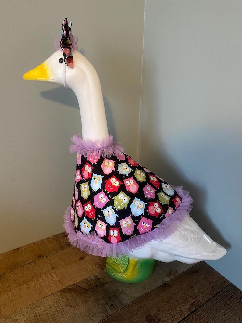 Owl Print Porch Goose Dress Outfit - Etsy