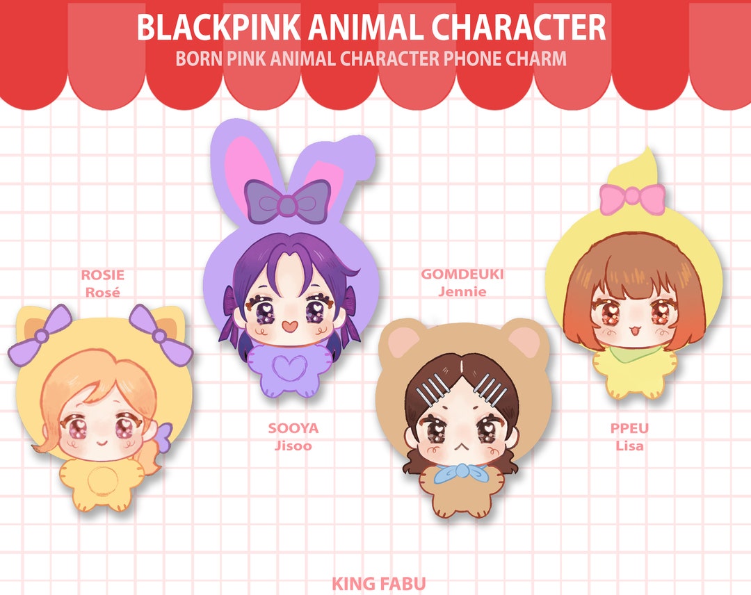BLACKPINK Animal Character Keychains - Etsy