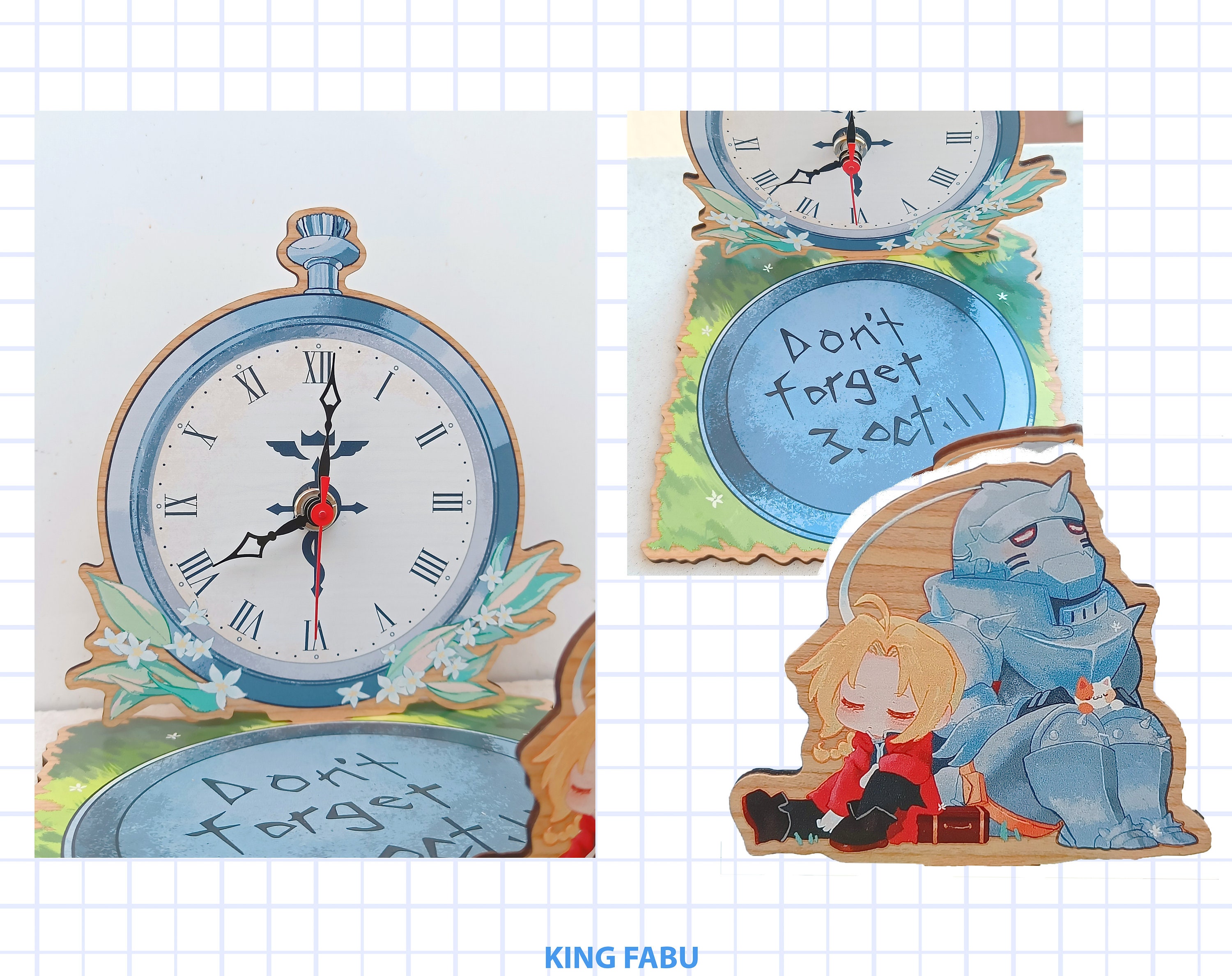 FMA Fullmetal Alchemist Clock Standee - Etsy