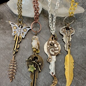 FRIENDSHIP Keys Necklace DIY Kit reflection Filigree, Keys, 10K Gold ...