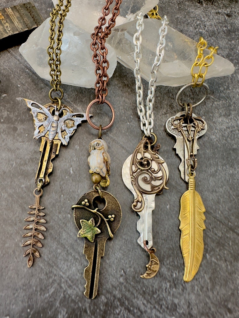 FRIENDSHIP Keys Necklace DIY Kit reflection - Etsy