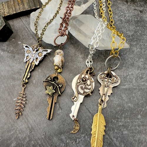 FRIENDSHIP Keys Necklace DIY Kit reflection - Etsy