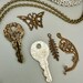 FRIENDSHIP Keys Necklace DIY Kit reflection Filigree, Keys, 10K Gold ...