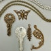 FRIENDSHIP Keys Necklace DIY Kit reflection Filigree, Keys, 10K Gold ...
