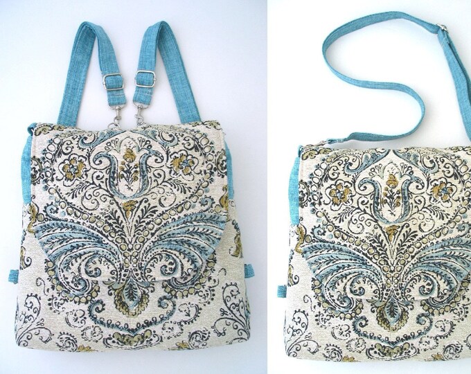 Convertible Backpack Purse Womens Shoulder Bags Fabric - Etsy