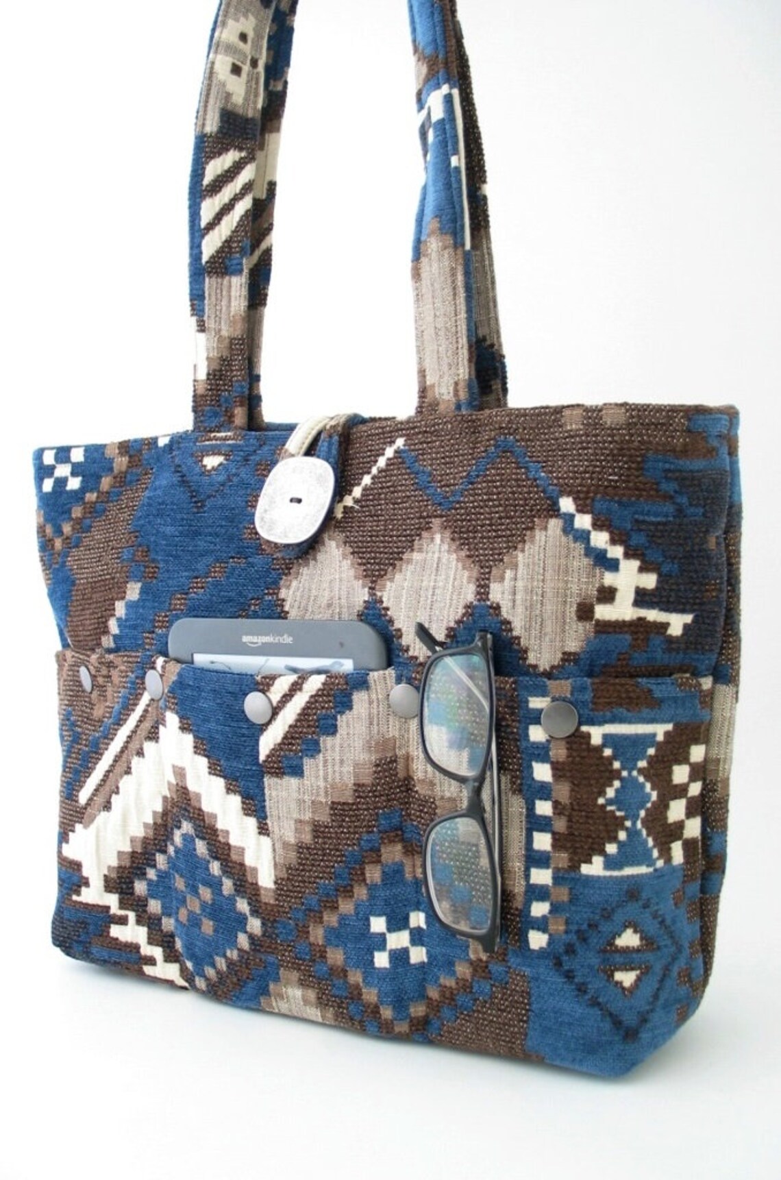 Fabric Shoulder Bag Converts to Tote Bag Handmade Handbag - Etsy