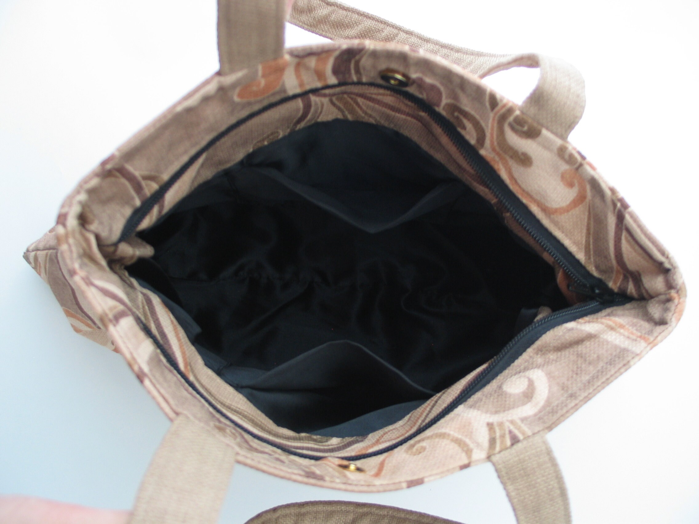 Womens shoulder bag large purse fabric handbags Linen tote | Etsy