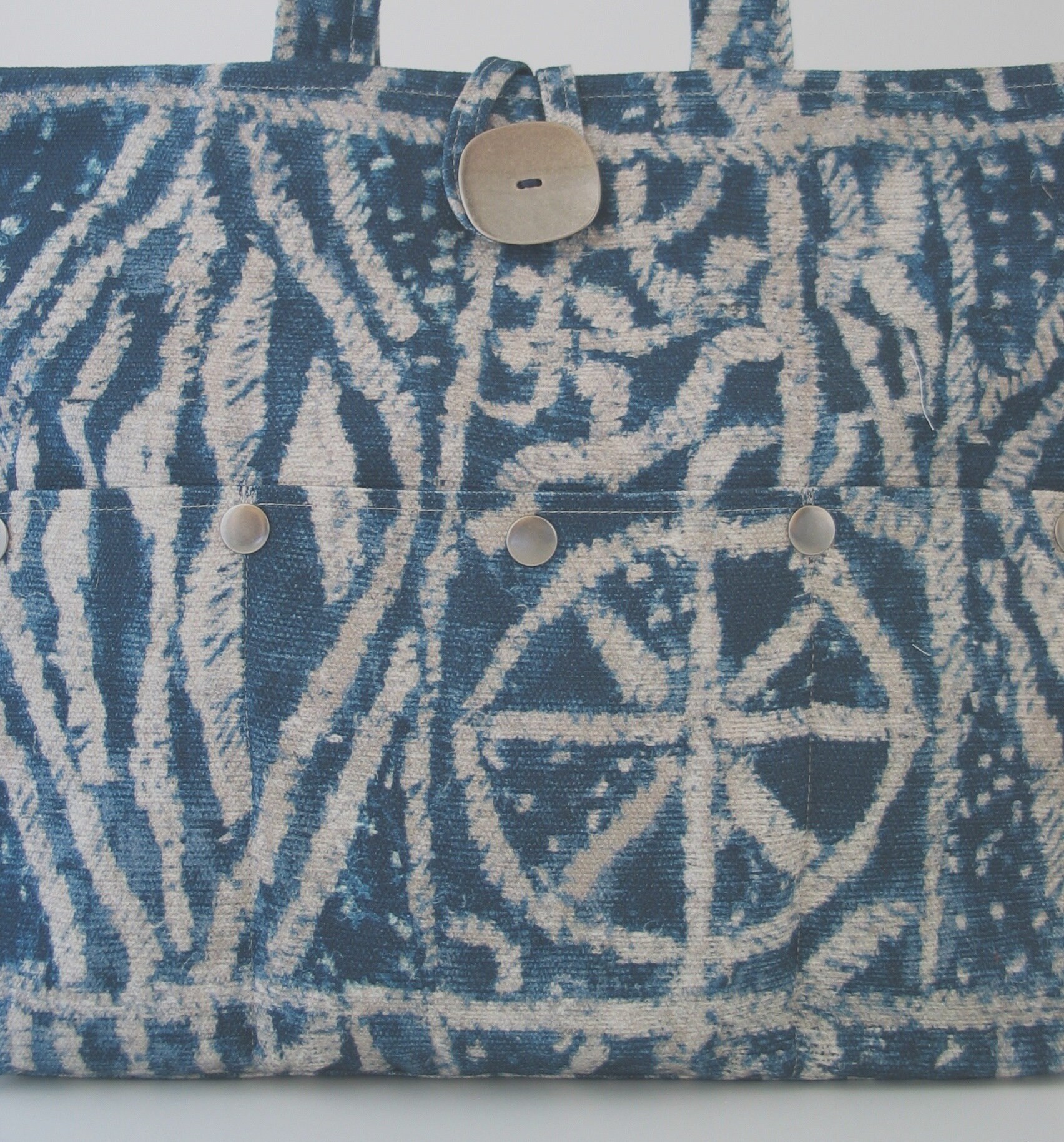 Blue handbag large shoulder bag blue tote bag converts to | Etsy