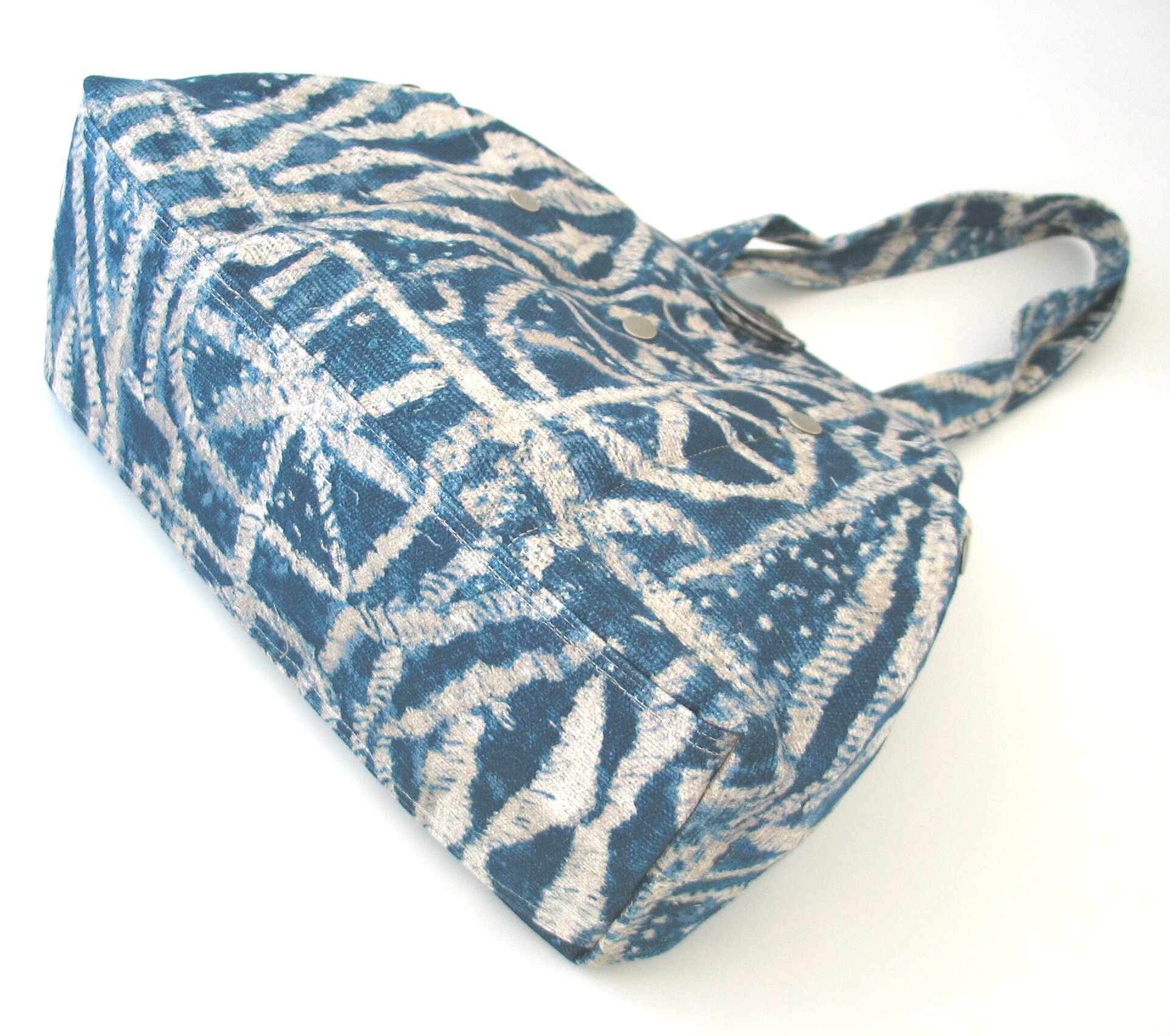 Blue handbag large shoulder bag blue tote bag converts to | Etsy