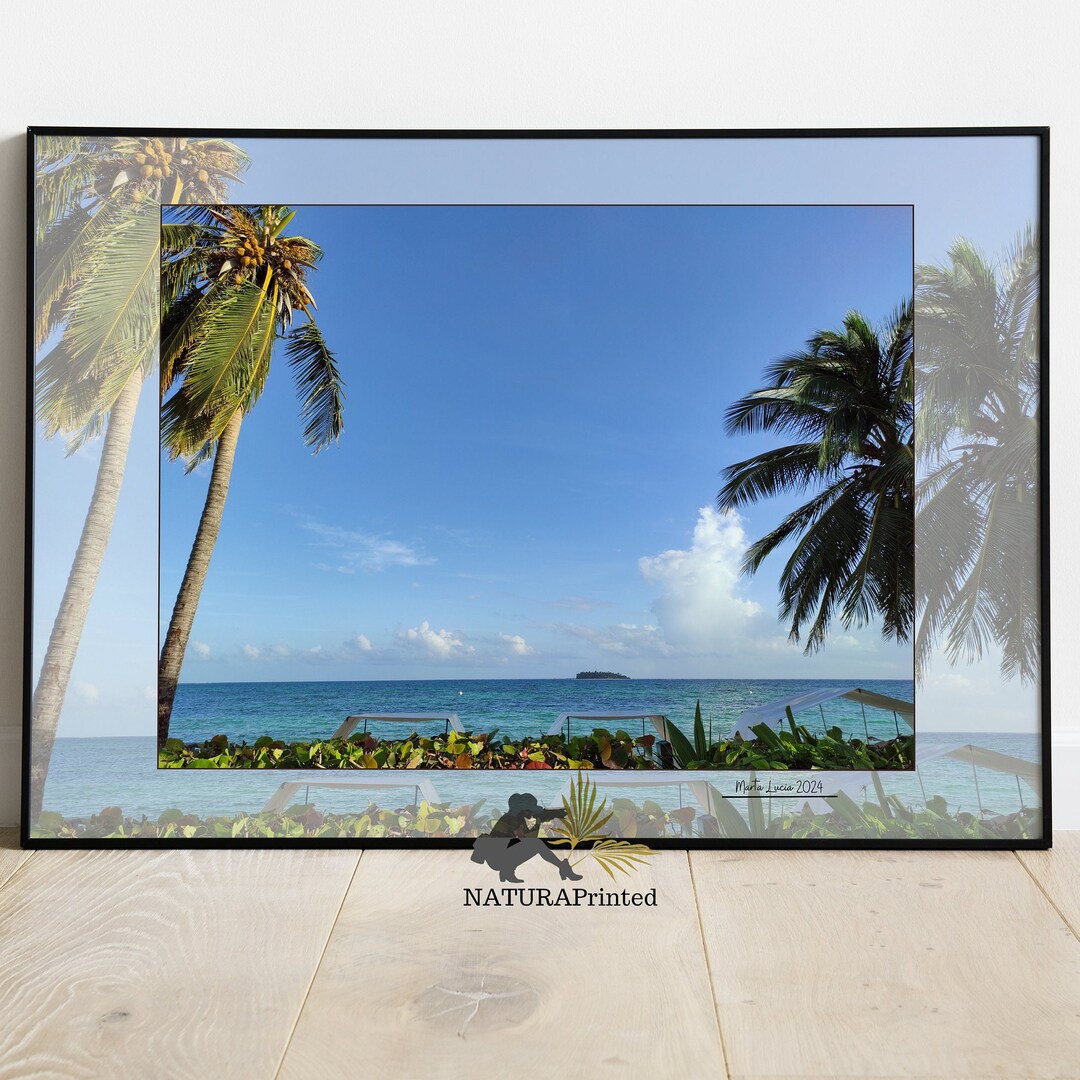 Caribbean Printable, Palm Tree Printable, Sky Printable, Ocean ...