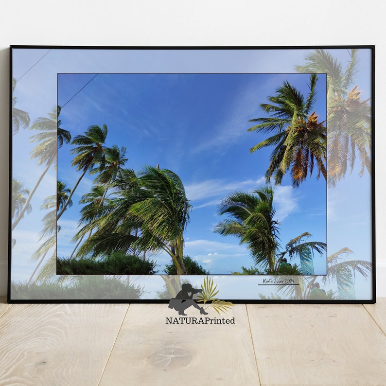 Caribbean Printable, Palm Tree Printable, Sky Printable, Ocean ...