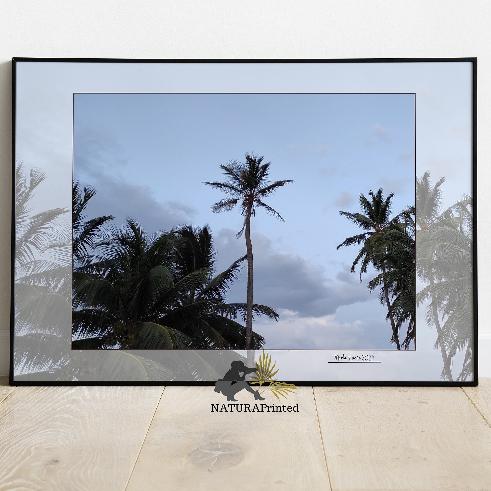 Caribbean Printable, Palm Tree Printable, Sky Printable, Ocean ...