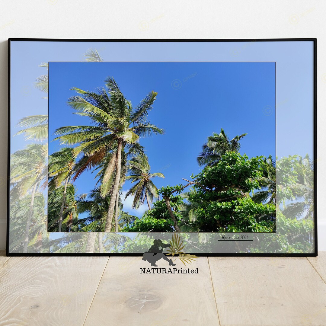Caribbean Printable, Palm Tree Printable, Sky Printable, Ocean ...