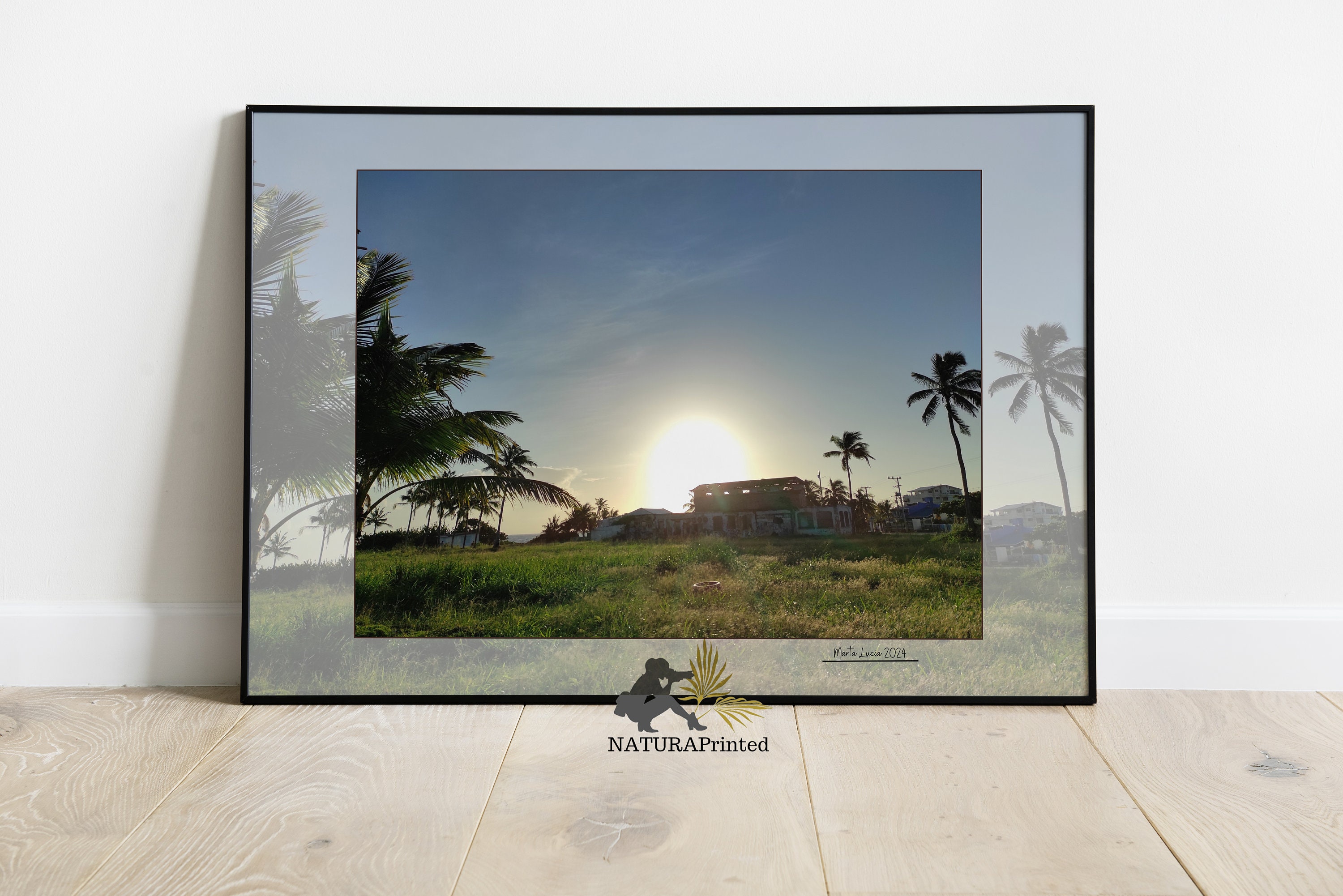 Caribbean Printable, Palm Tree Printable, Sky Printable, Ocean ...