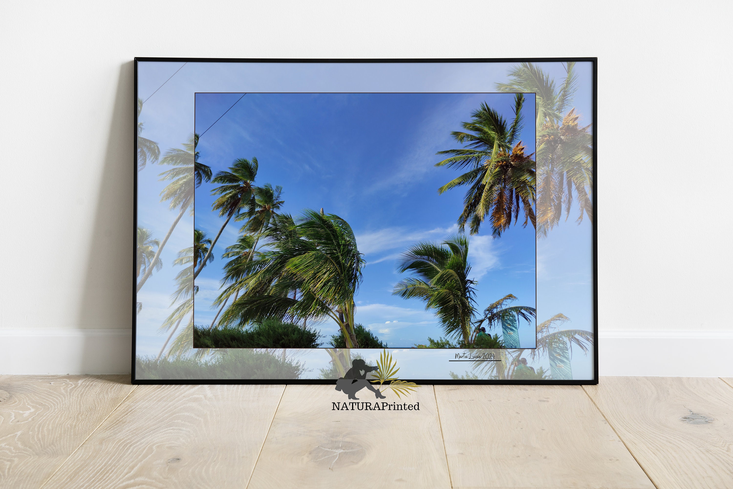 Caribbean Printable, Palm Tree Printable, Sky Printable, Ocean ...