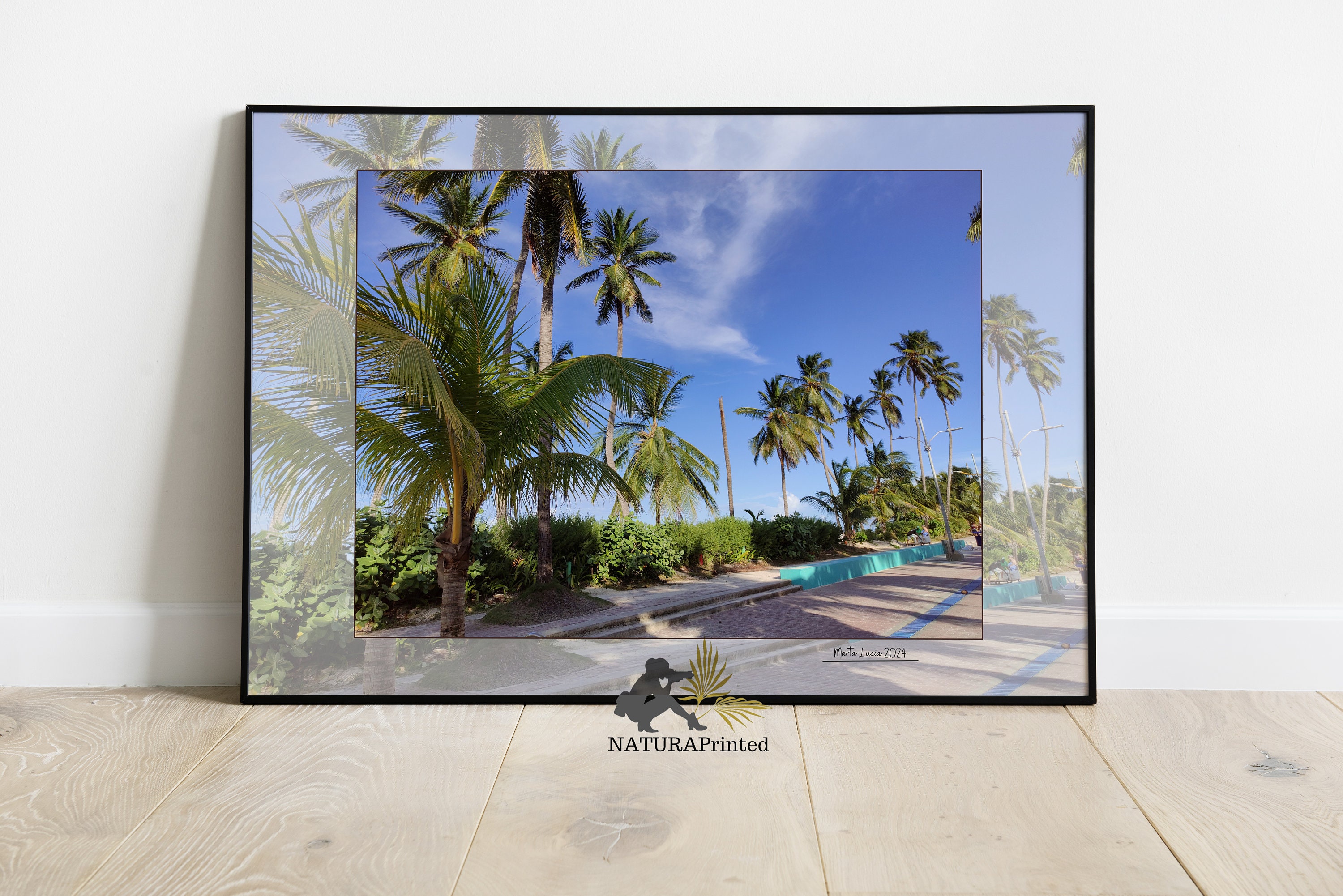 Caribbean Printable, Palm Tree Printable, Sky Printable, Ocean ...