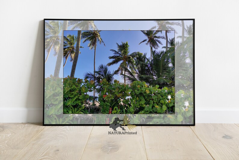 Caribbean Printable, Palm Tree Printable, Sky Printable, Ocean ...