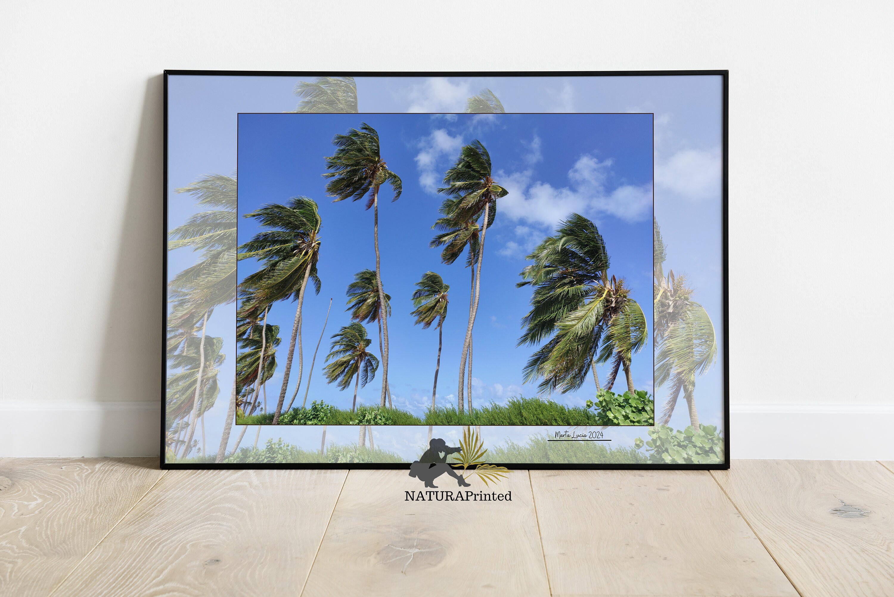 Caribbean Printable, Palm Tree Printable, Sky Printable, Ocean ...