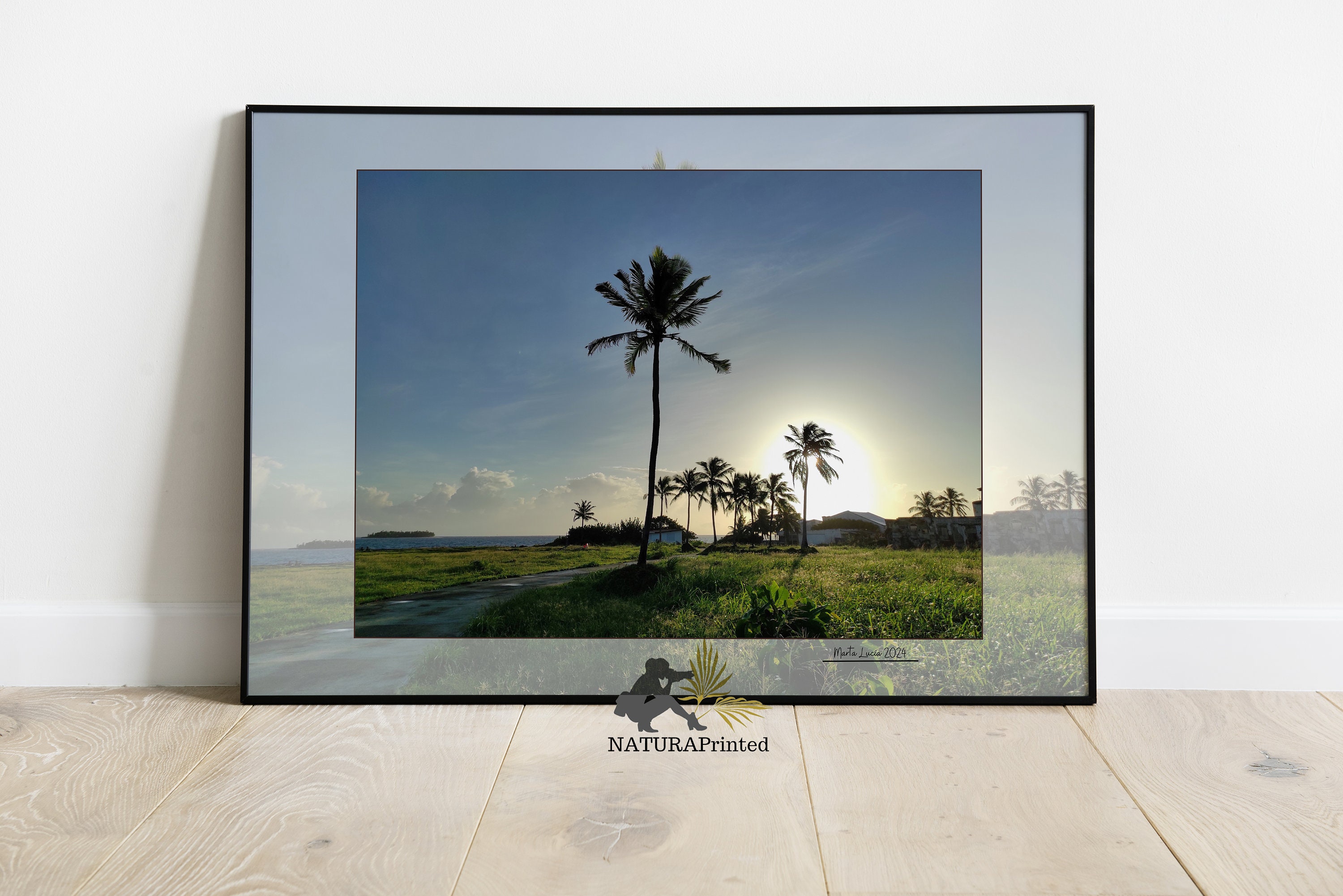Caribbean Printable, Palm Tree Printable, Sky Printable, Ocean ...