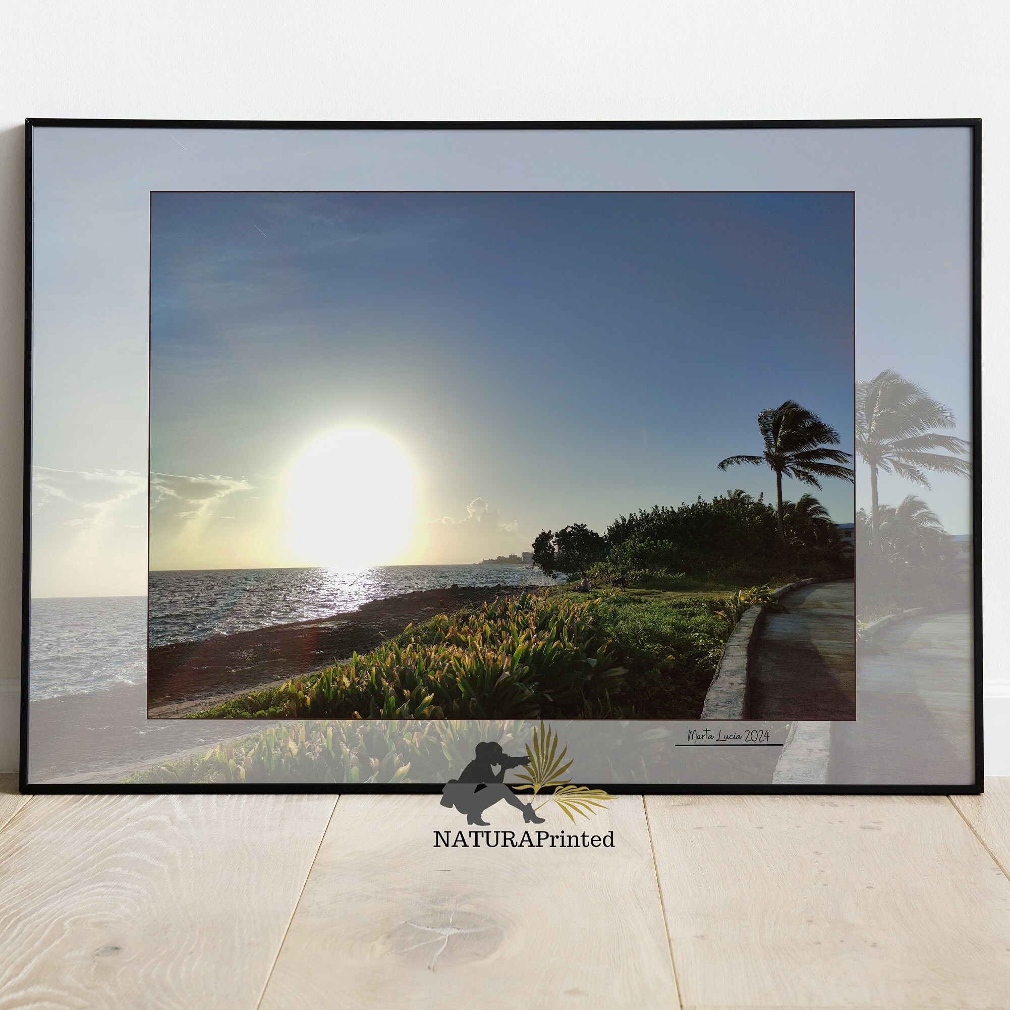 Caribbean Printable, Palm Tree Printable, Sky Printable, Ocean ...