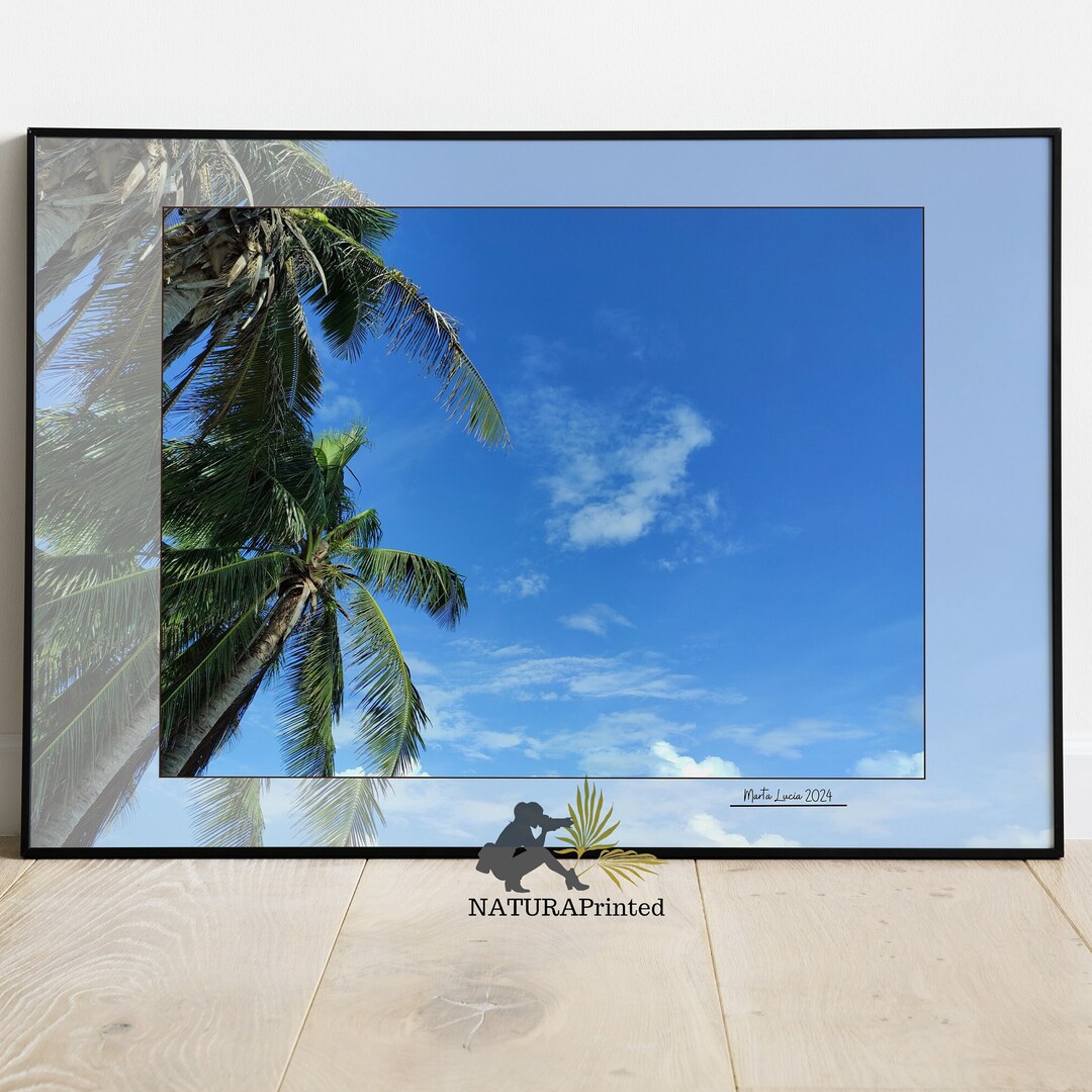 Caribbean Printable, Palm Tree Printable, Sky Printable, Ocean ...