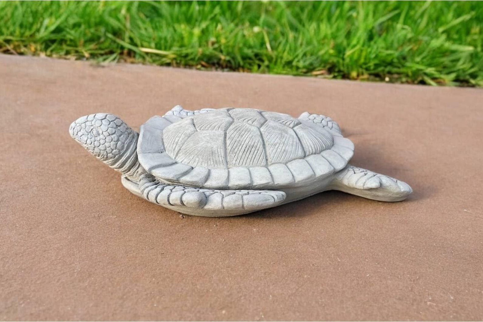 Concrete Sea Turtle Western Figurine | Detailed Marine Animal Statue ...