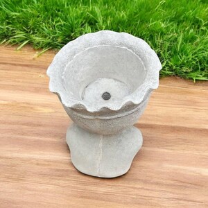 Concrete Nymph Girl | Outdoor Plant Pot 10'' | Girl Bust Planter ...