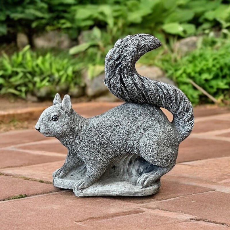 Squirrel Garden Ornament - Etsy