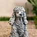Large Poodle Concrete Statue Realistic French Poodle Memorial Figure 14 ...
