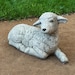 Cement Lamb Farm Statue 6" | Garden Decorations | Outdoor Sculpture - Etsy