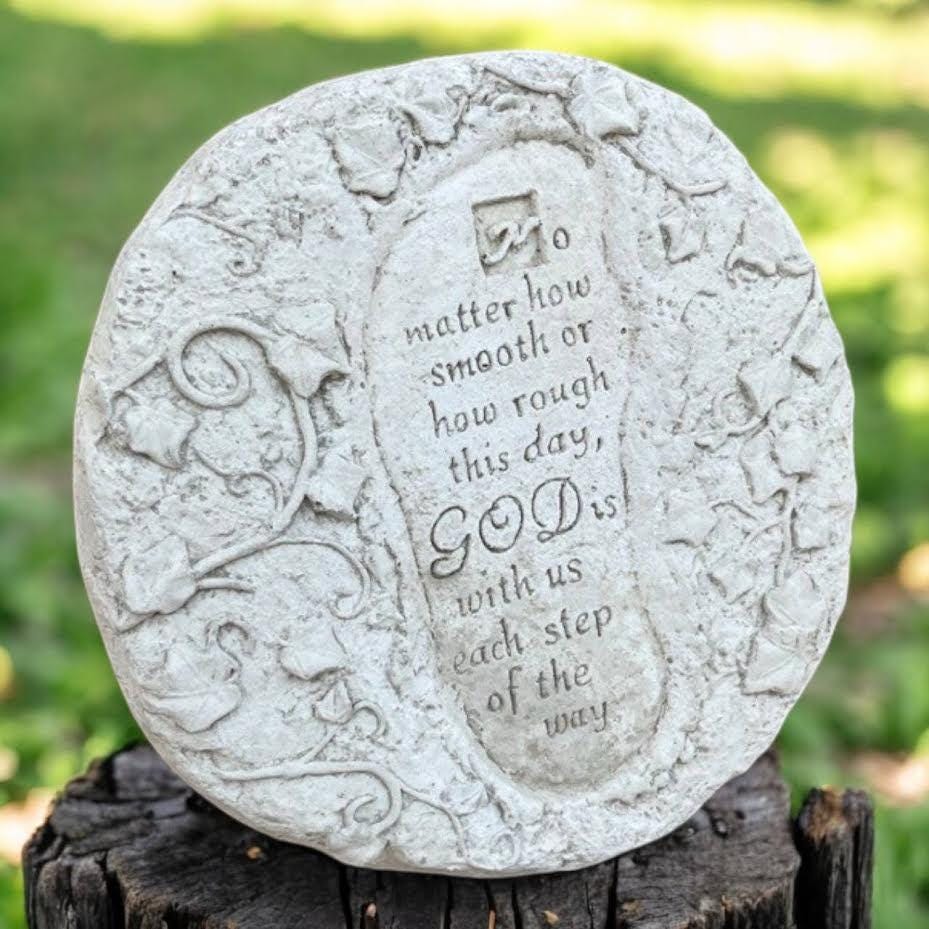 Religious Rock Statue | Lawn Cherub Idea 1" | God Rock Ornament | Yard ...