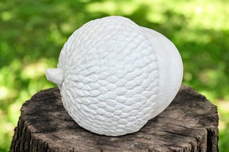 Lawn Acorn Ornament | Stone Backyard Art 7" | Front Door Idea | Acorn ...