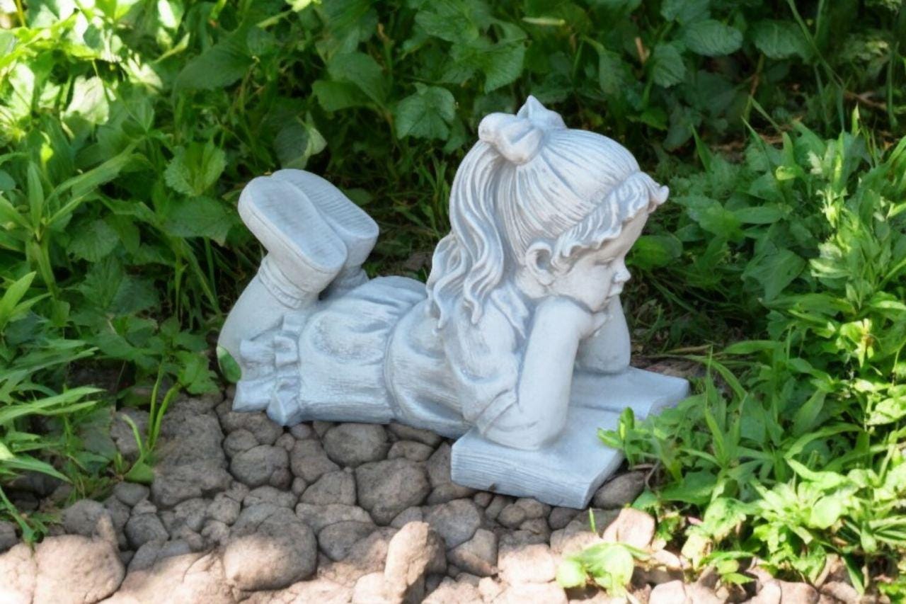 Two Kids Concrete Statue Yard Kids Memorial 13 Garden Decorations ...