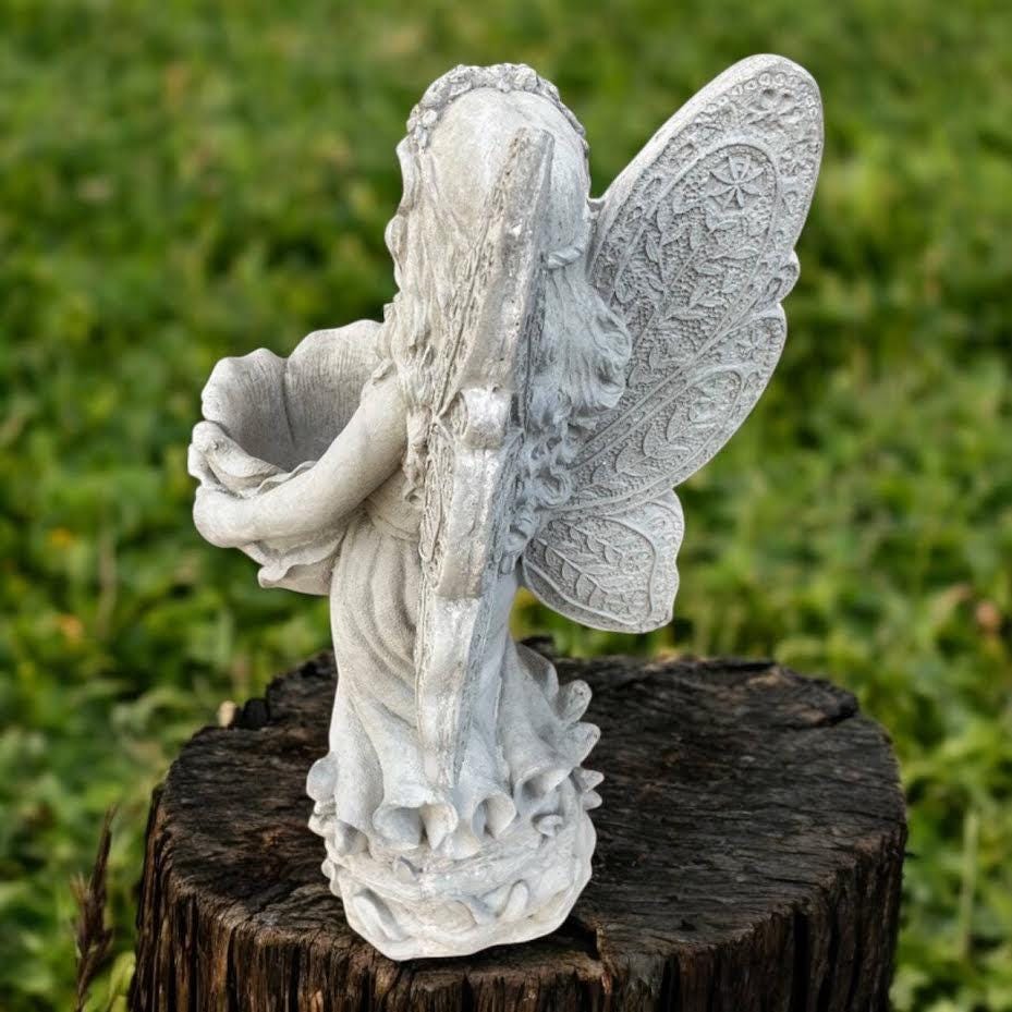 Yard Fairy Figure | Concrete Pixie 31" | Lawn Fairy Statue | Fantasy ...