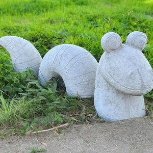 Massive Worm Concrete Statue | 3 Pieces Backyard Caterpillar Figure 9 ...