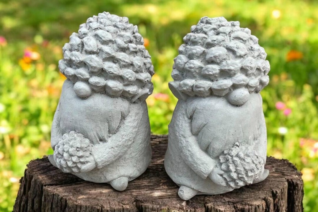 Yard Gnomes Statue | Stone Dwarfs Ornament 5" | Lawn Gnome Art | Home ...