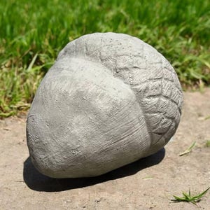 Detailed Concrete Acorn Yard Figure | Backyard Autumn Acorn Statue 7 ...