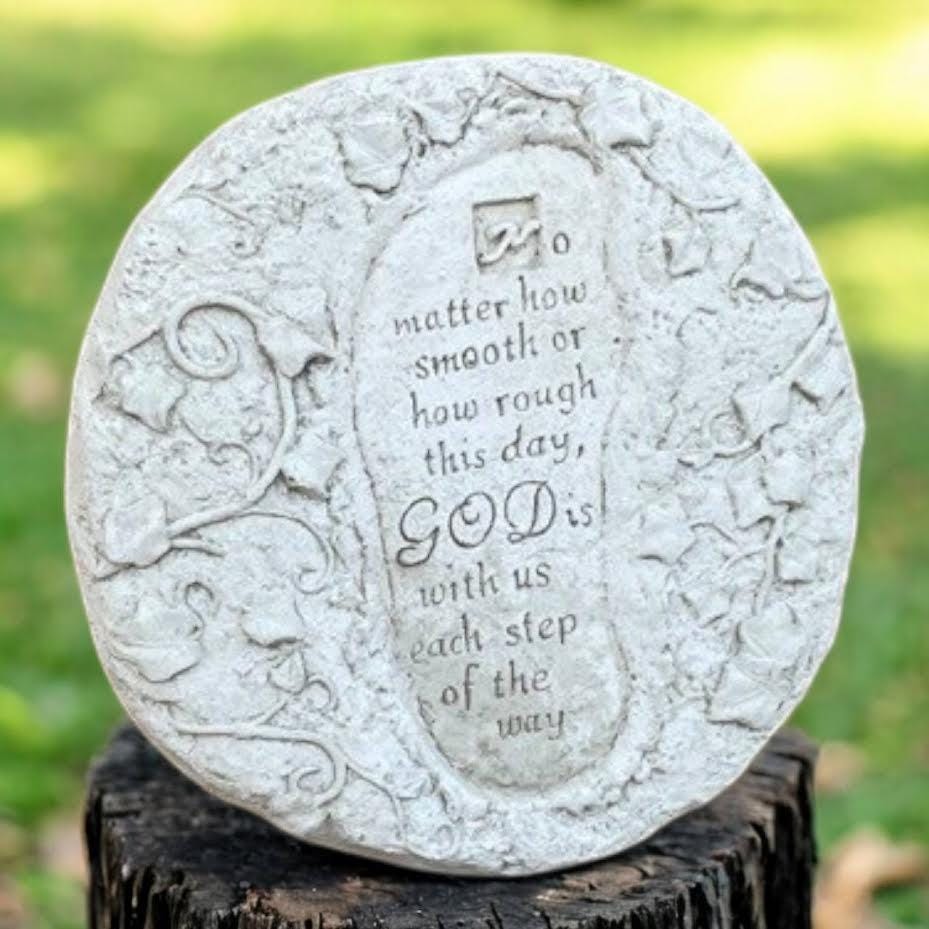 Religious Rock Statue | Lawn Cherub Idea 1" | God Rock Ornament | Yard ...
