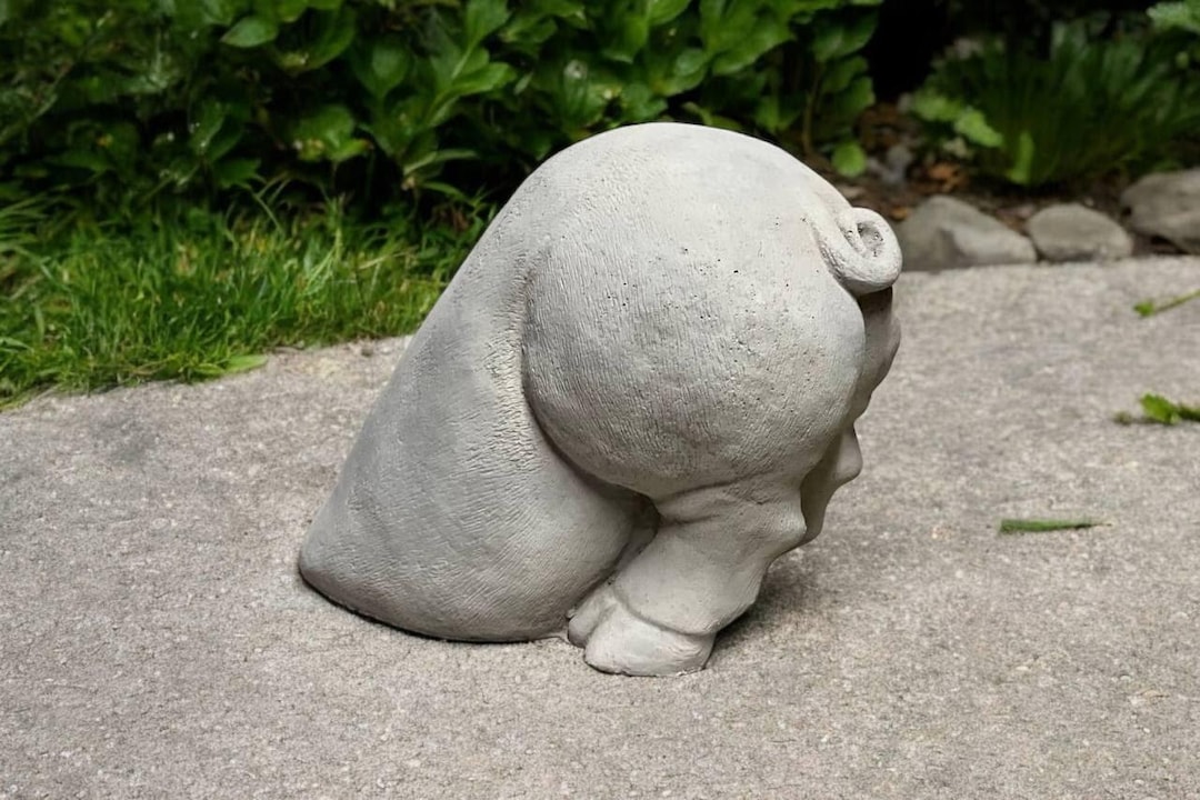 Farm Concrete Pig Animal Figurine | Stone Digging Pig Statue 8 ...