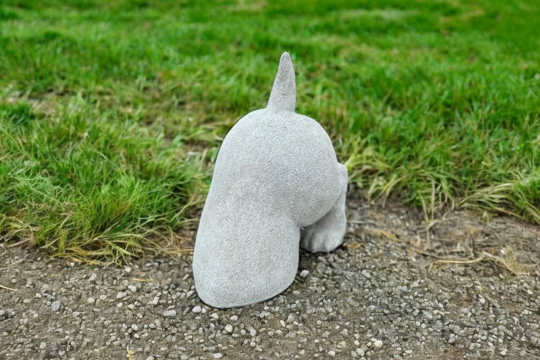 Concrete Digging Dog Statue | Gift for Dogs Lovers Stone 5" | Garden ...