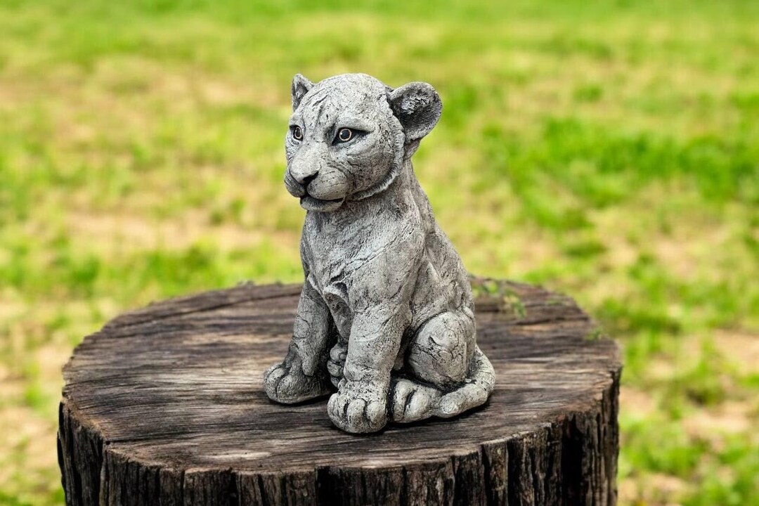 Wild Tiger Statue | Sitting Tiger Figure 11" | Animal Yard Decor ...