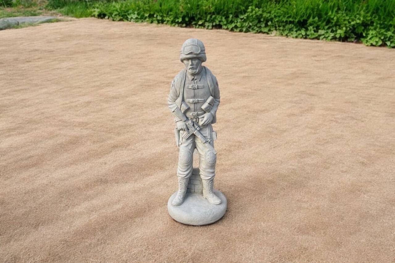 Cement Military Statues