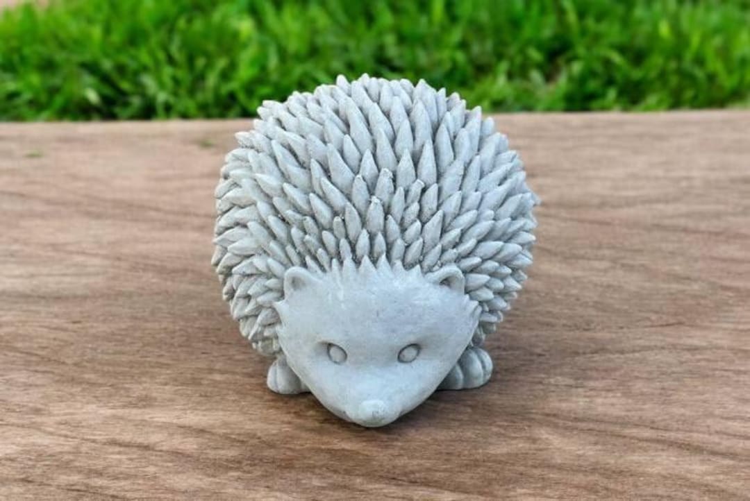 Concrete Hedgehog Yard Figure | Stone Wild Hedgehog Lawn Statue Animals ...