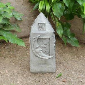 Massive Directional Marker Statue | Seasonal Rock Figure 18" | Garden ...