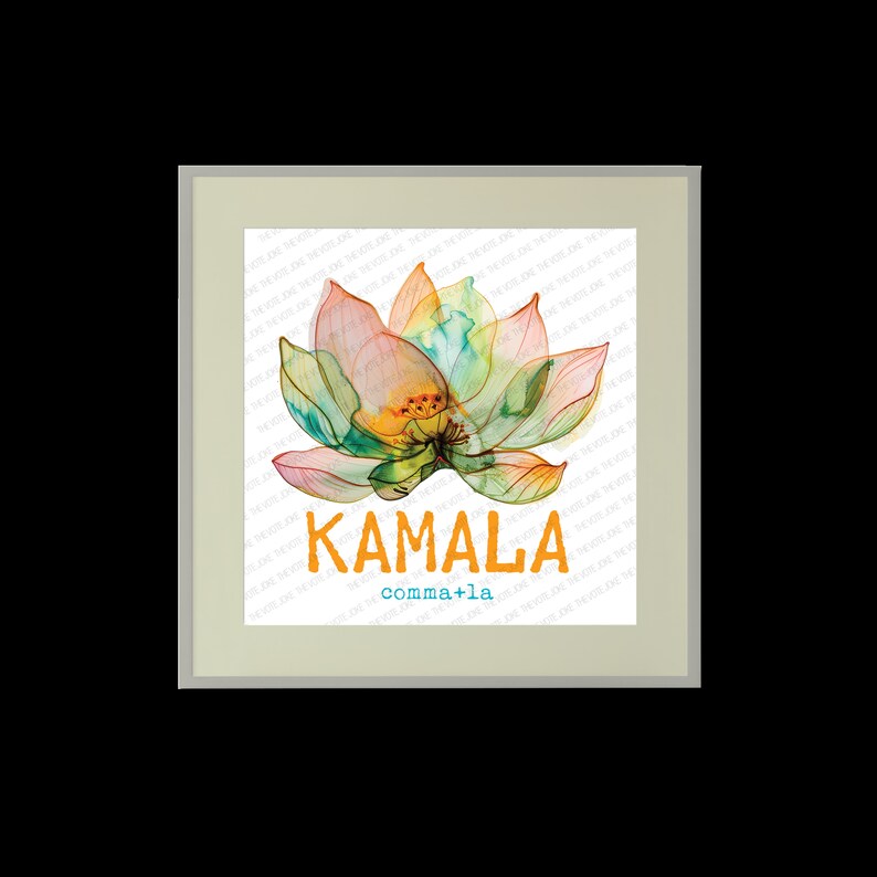 Kamala Harris' Name is Inspired by the Lotus Flower, Comma La, Digital ...