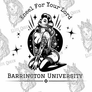 Barrington University Svg Png, the Ritual Shirt, Dark Romance Reader ...