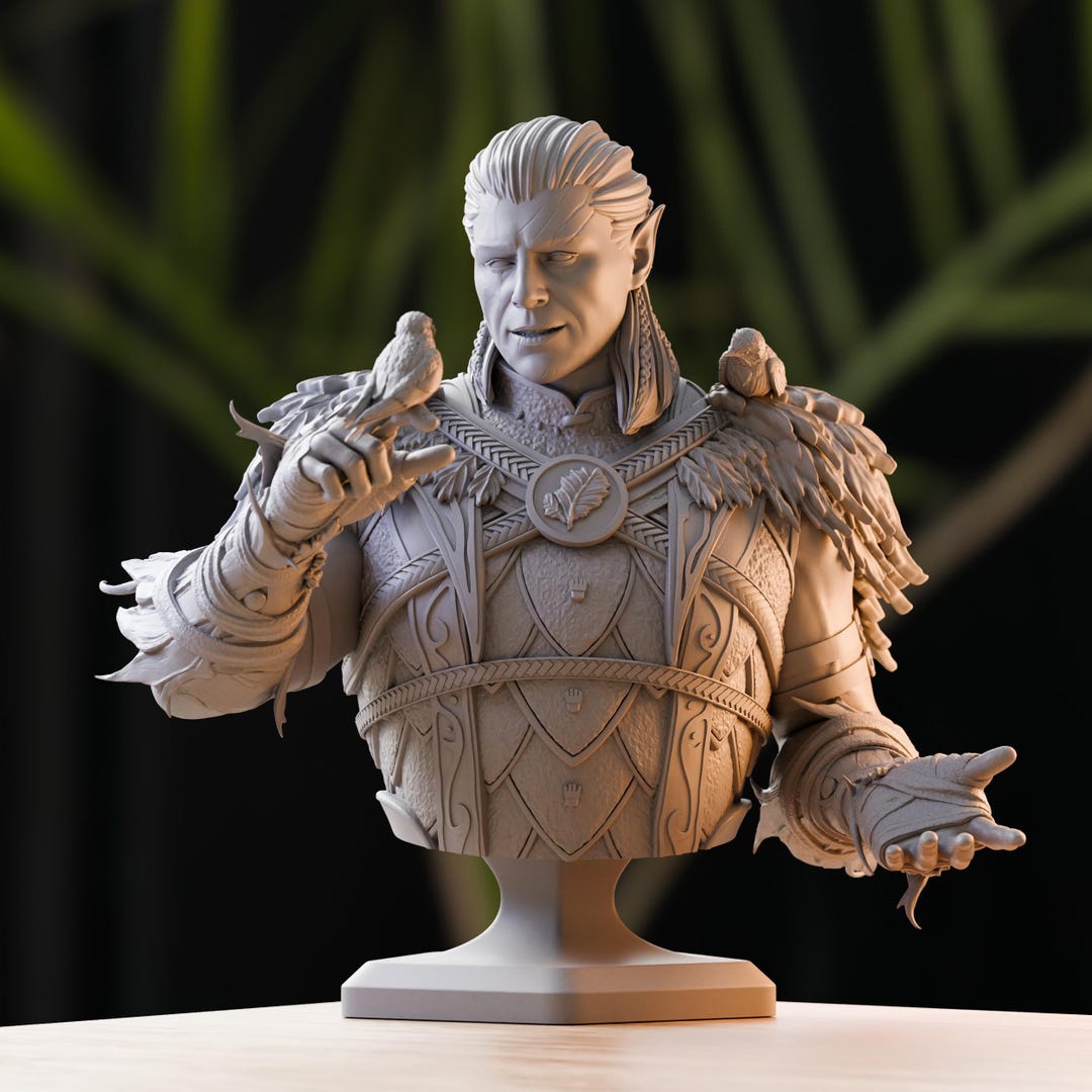 HALSIN BUST - Baldurs Gate 3 Figure | Ultra Detailed 12K Resin Statue ...