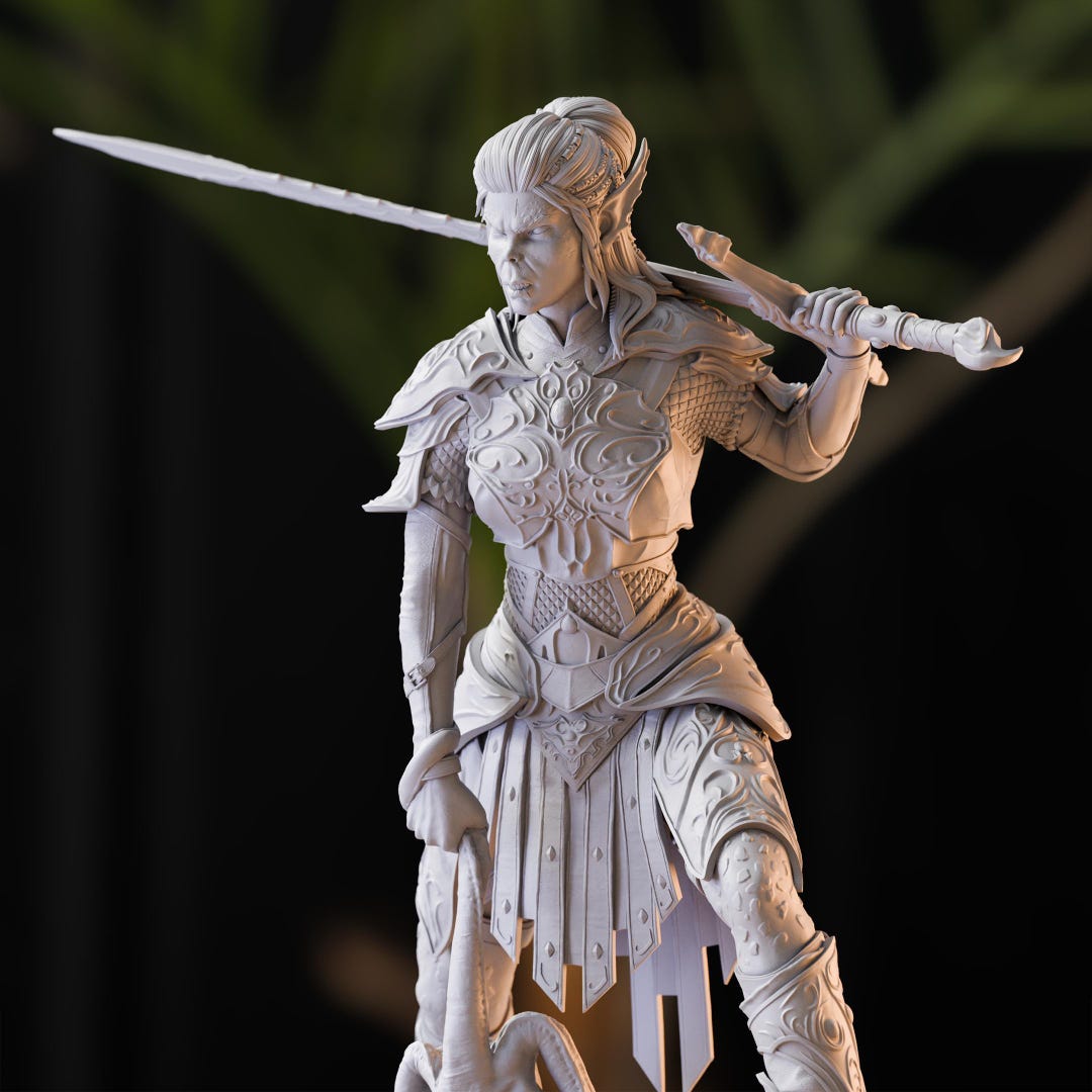 LAEZEL - Baldurs Gate 3 Figure | Ultra Detailed 12K Resin Statue ...