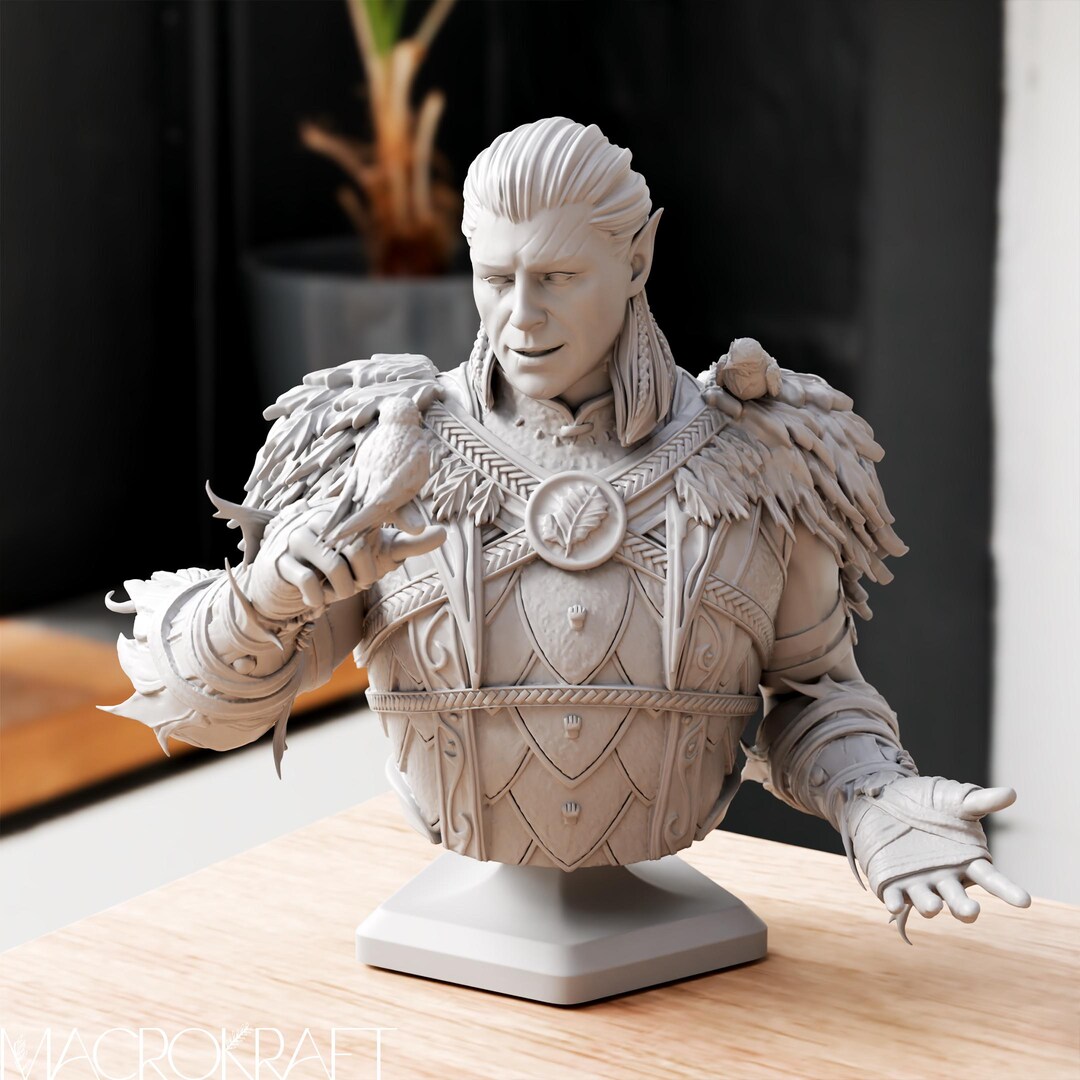 HALSIN BUST Baldurs Gate 3 Maximum Detailed 12K 3D Printed Model Ready ...